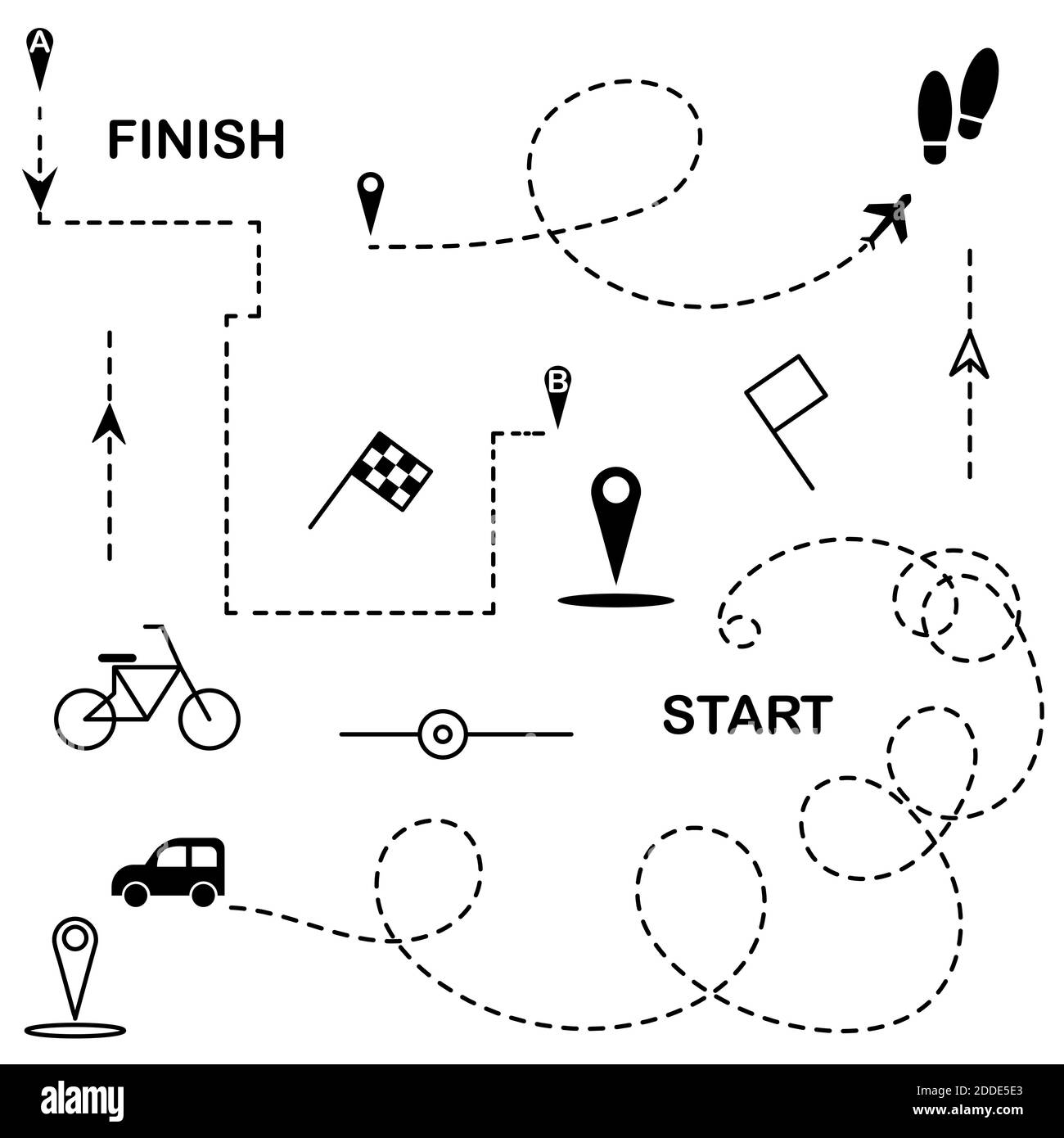 Flight tracking map hi-res stock photography and images - Alamy