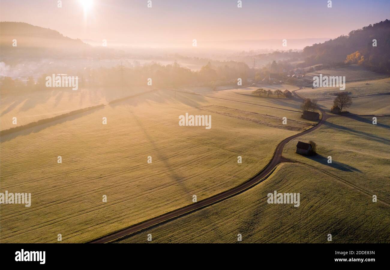 Autumn fields aerial view hi-res stock photography and images - Alamy