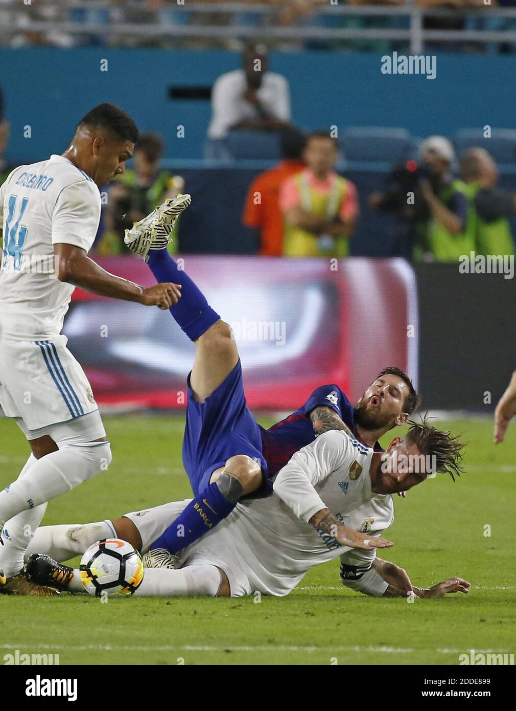 Lionel messi sergio ramos real madrid hi-res stock photography and ...