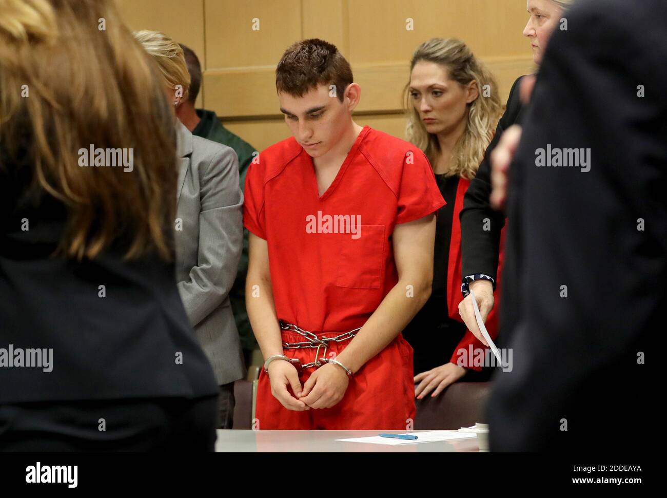 NO FILM, NO VIDEO, NO TV, NO DOCUMENTARY - Nikolas Cruz appears in ...
