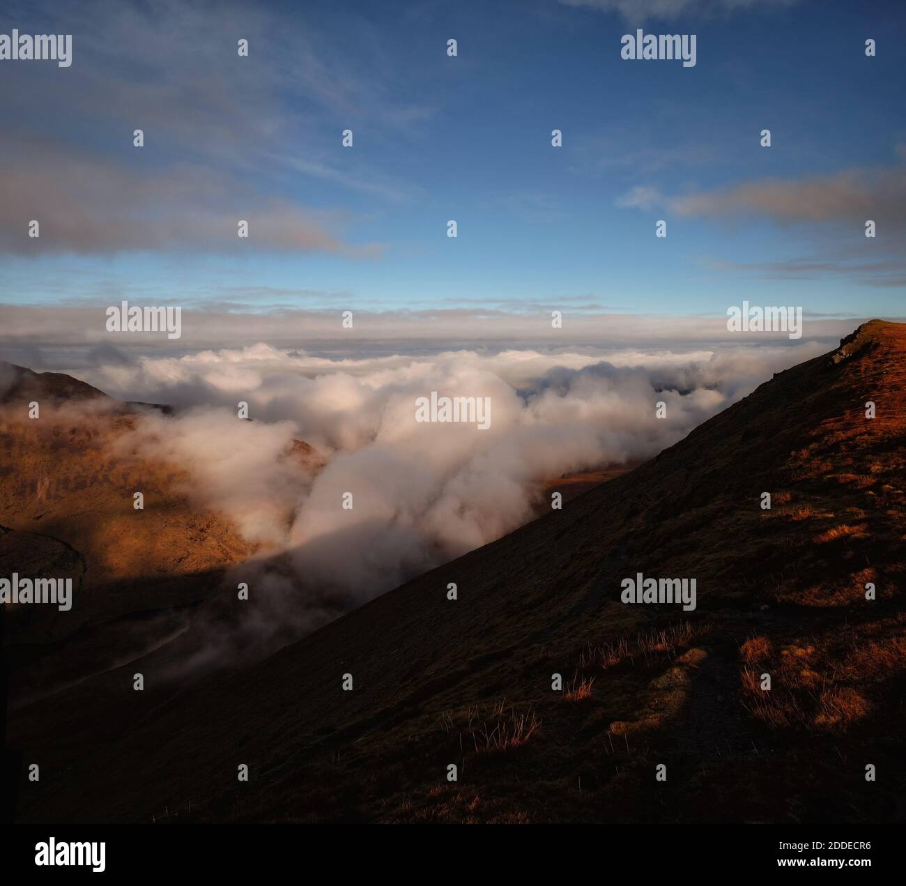 Kerry mountains in sunset tones Stock Photo - Alamy