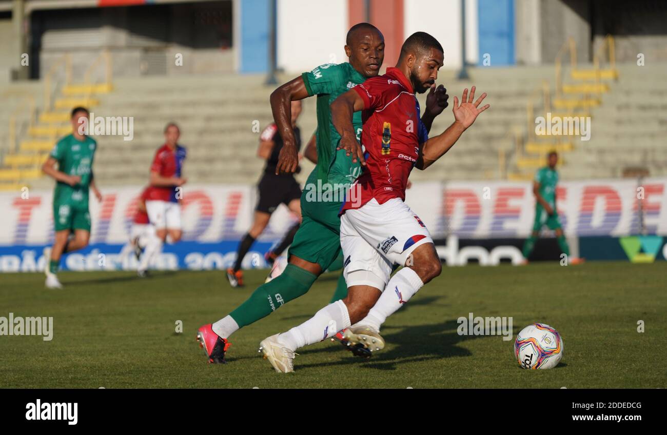 Curitiba, Brazil. 24th Nov, 2020. Paulo Henrique scored closely by ...