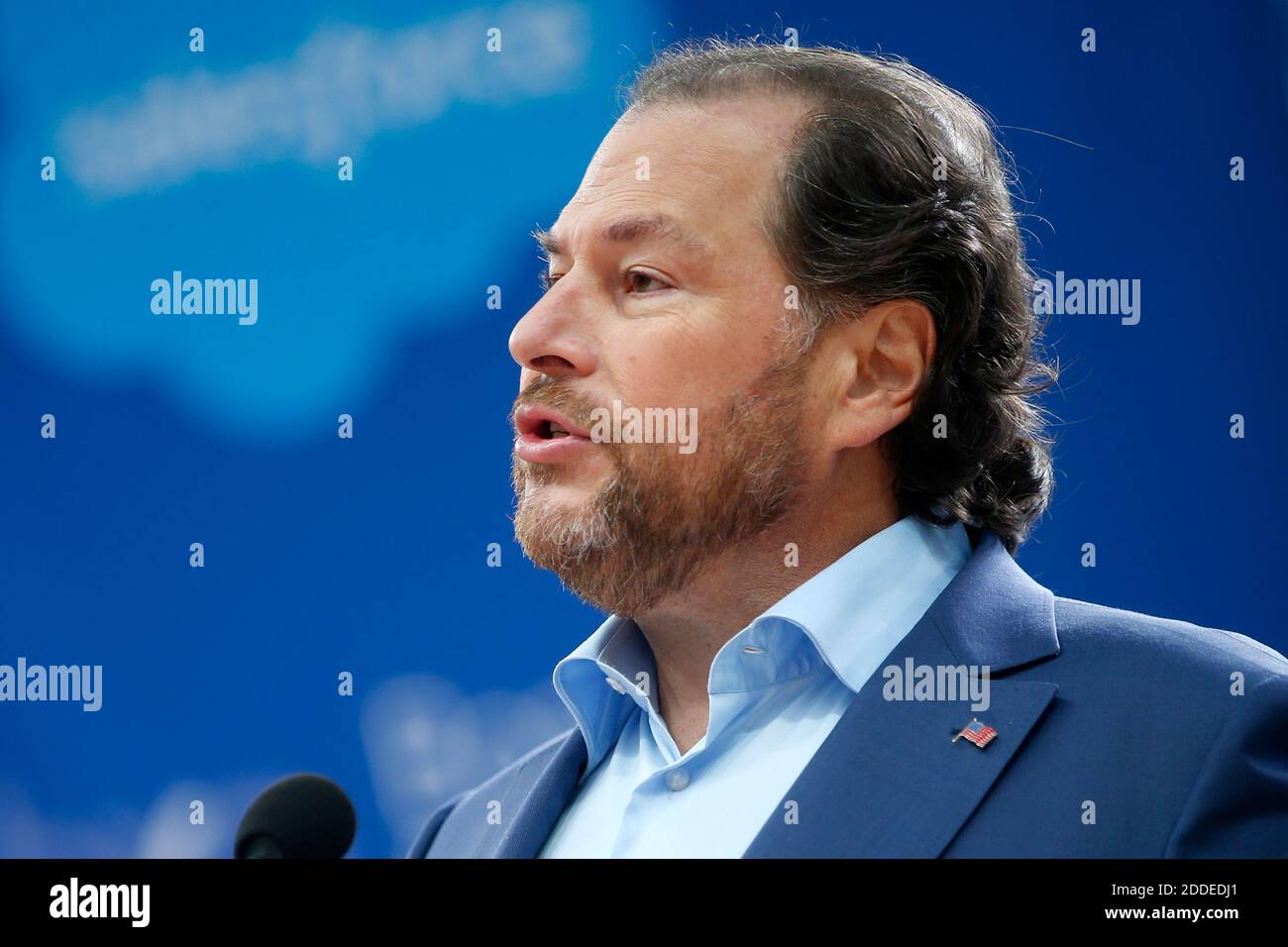 Co ceo marc benioff hi-res stock photography and images - Alamy