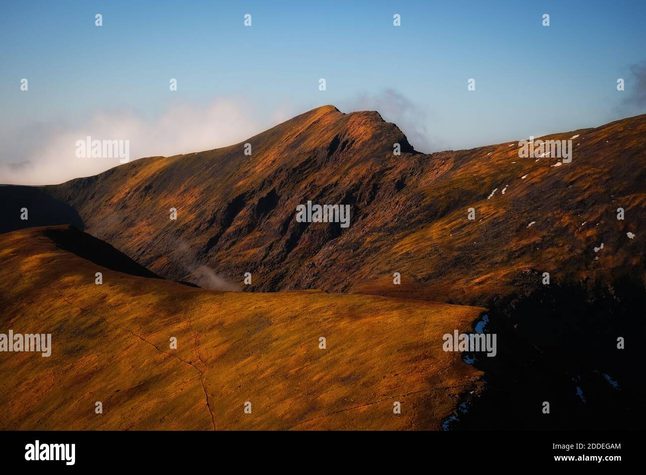 Kerry mountains in sunset tones Stock Photo - Alamy