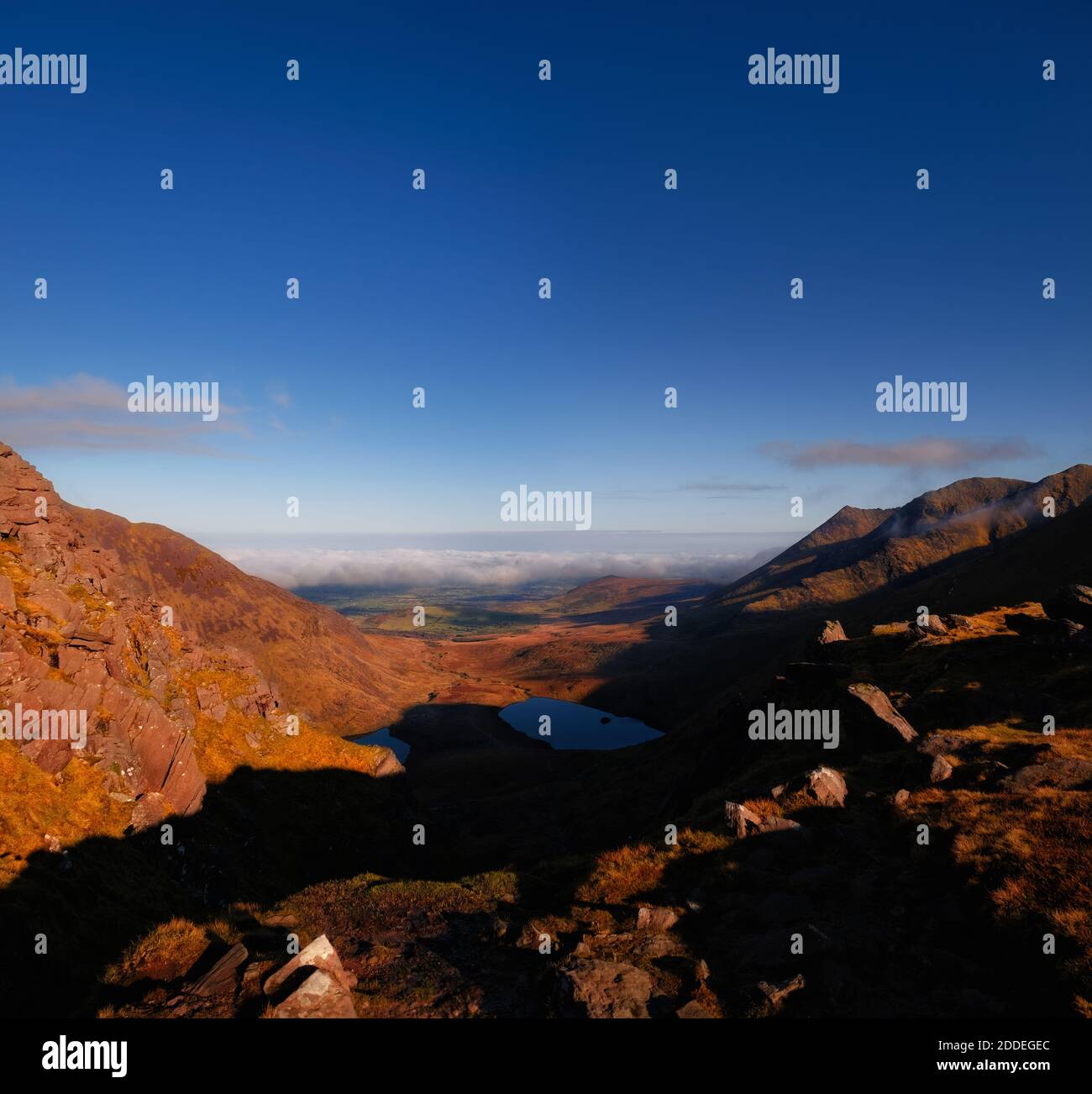 Kerry mountains in sunset tones Stock Photo - Alamy