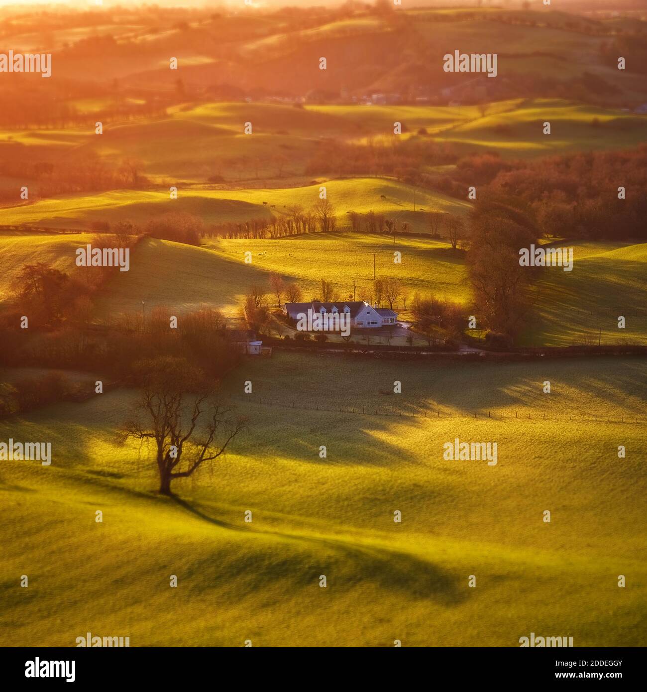 Ireland rural landscape aerial hi-res stock photography and images - Alamy