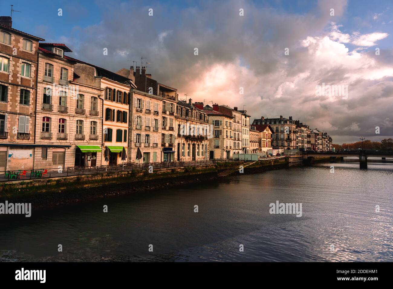 View from Baiona (Bayonne) capital of the North Basque Country Stock ...