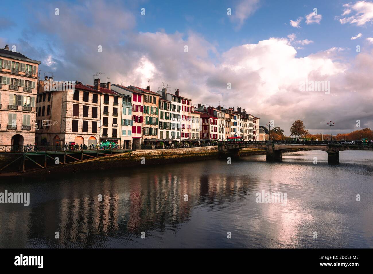 View from Baiona (Bayonne) capital of the North Basque Country Stock ...