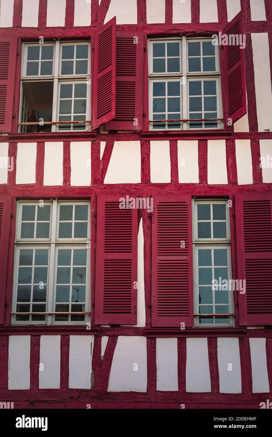 View from Baiona (Bayonne) capital of the North Basque Country Stock ...