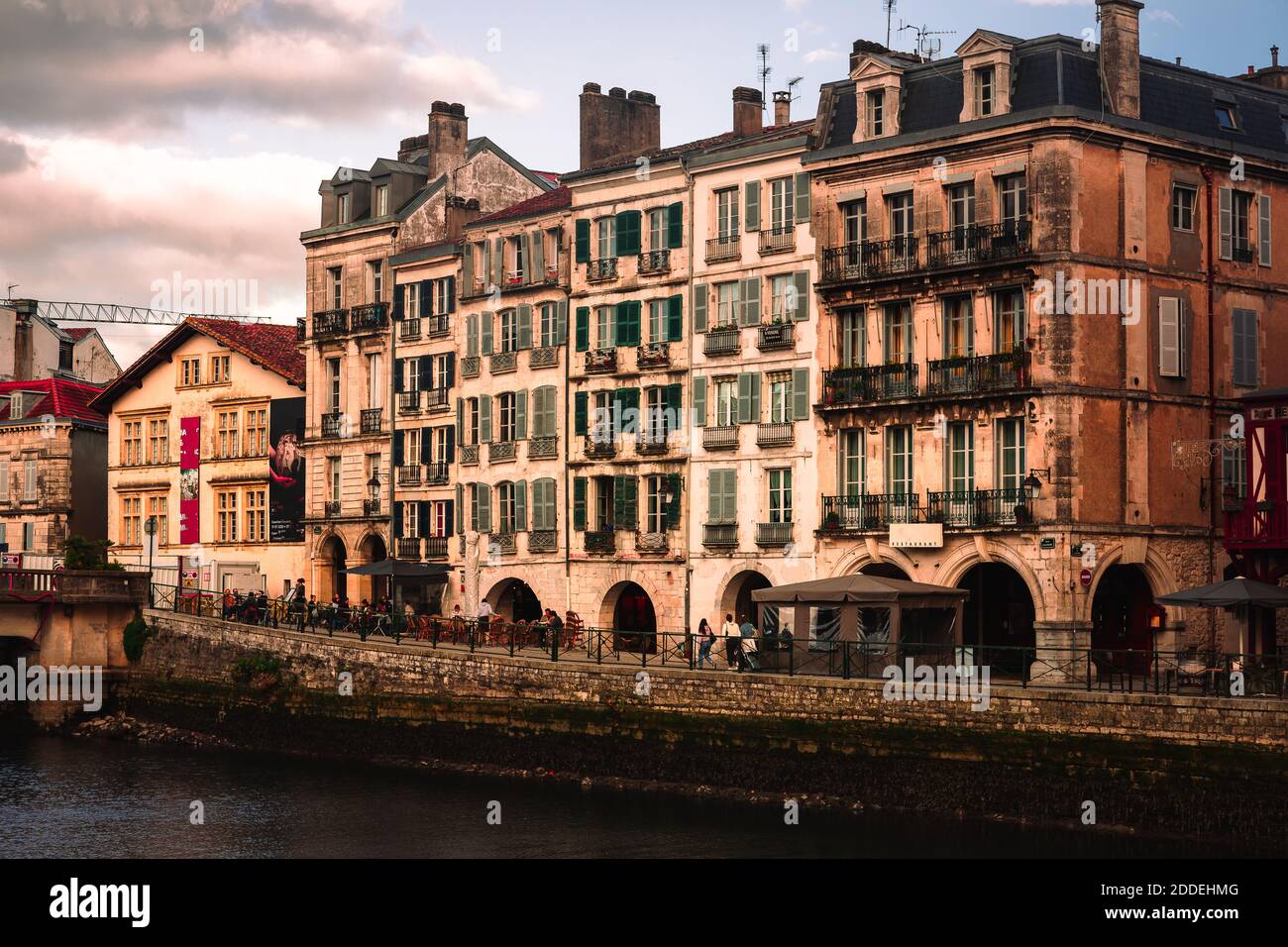 View from Baiona (Bayonne) capital of the North Basque Country Stock ...