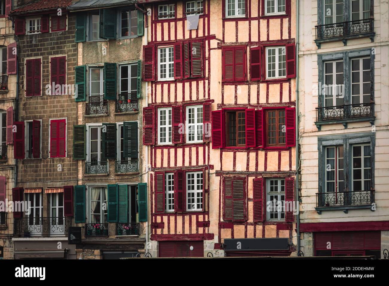 View from Baiona (Bayonne) capital of the North Basque Country Stock ...