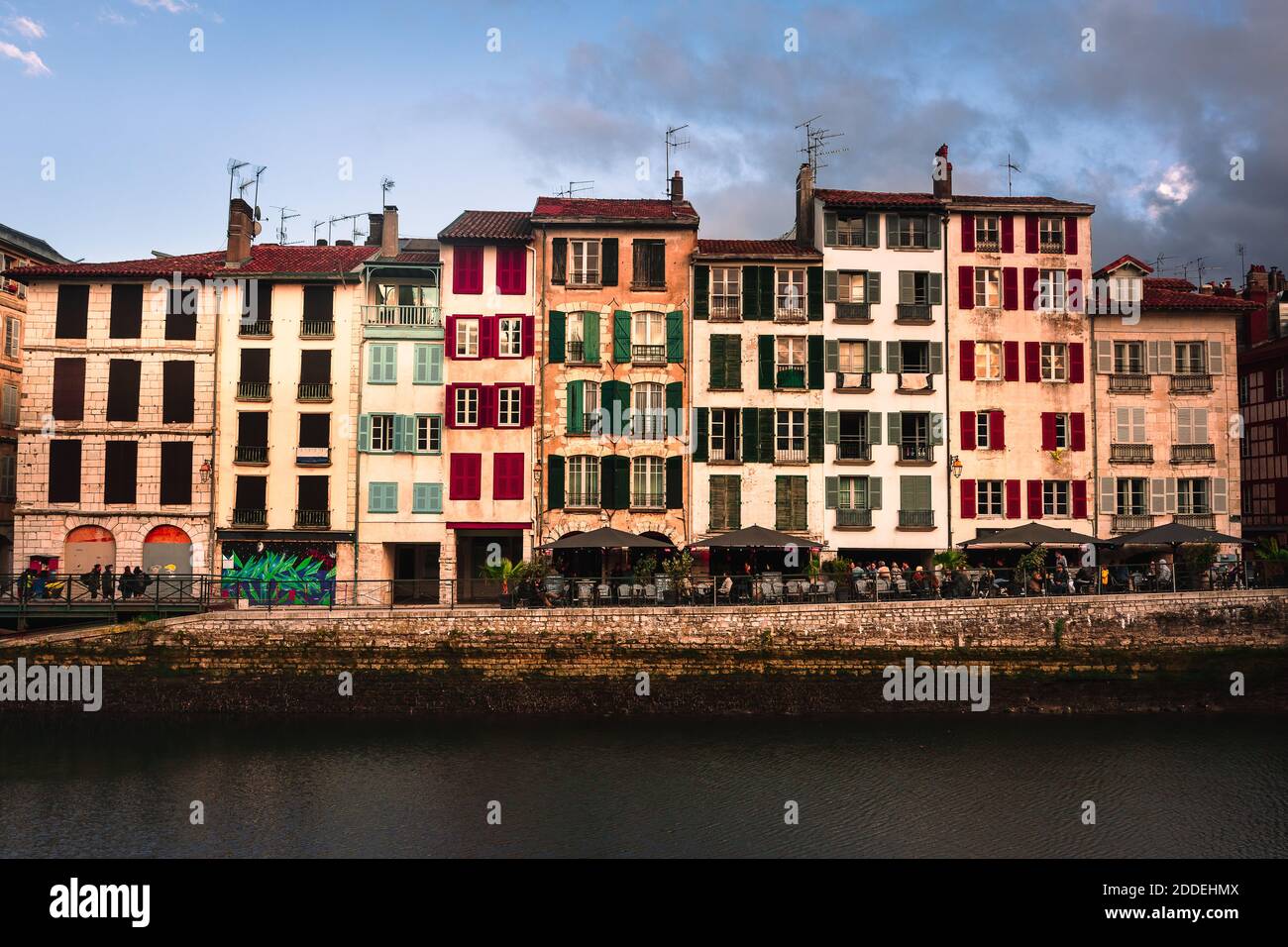 View from Baiona (Bayonne) capital of the North Basque Country Stock ...