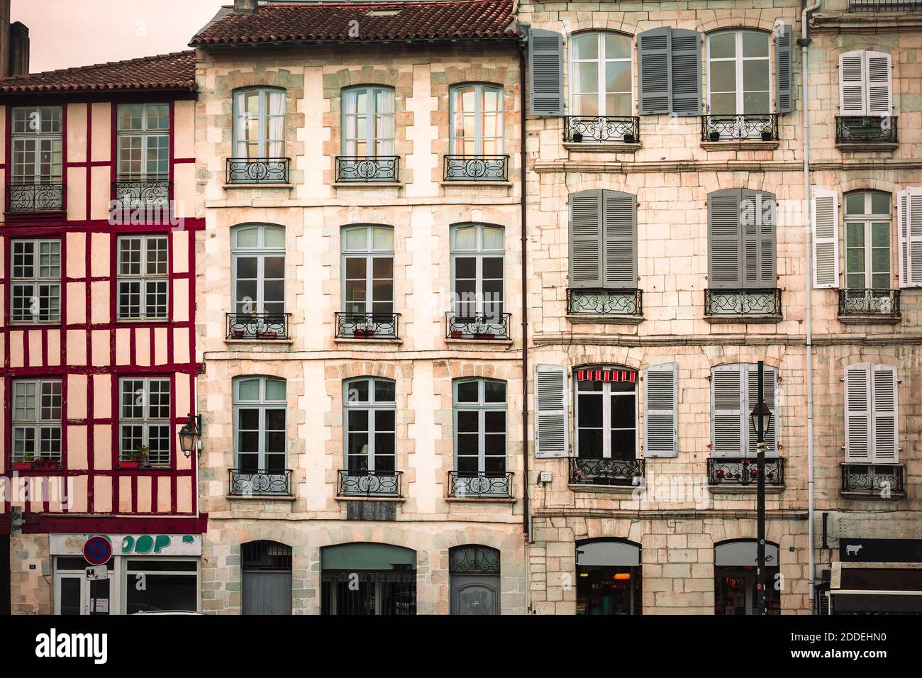View from Baiona (Bayonne) capital of the North Basque Country Stock ...