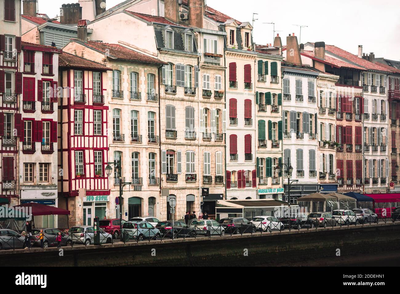 View from Baiona (Bayonne) capital of the North Basque Country Stock ...