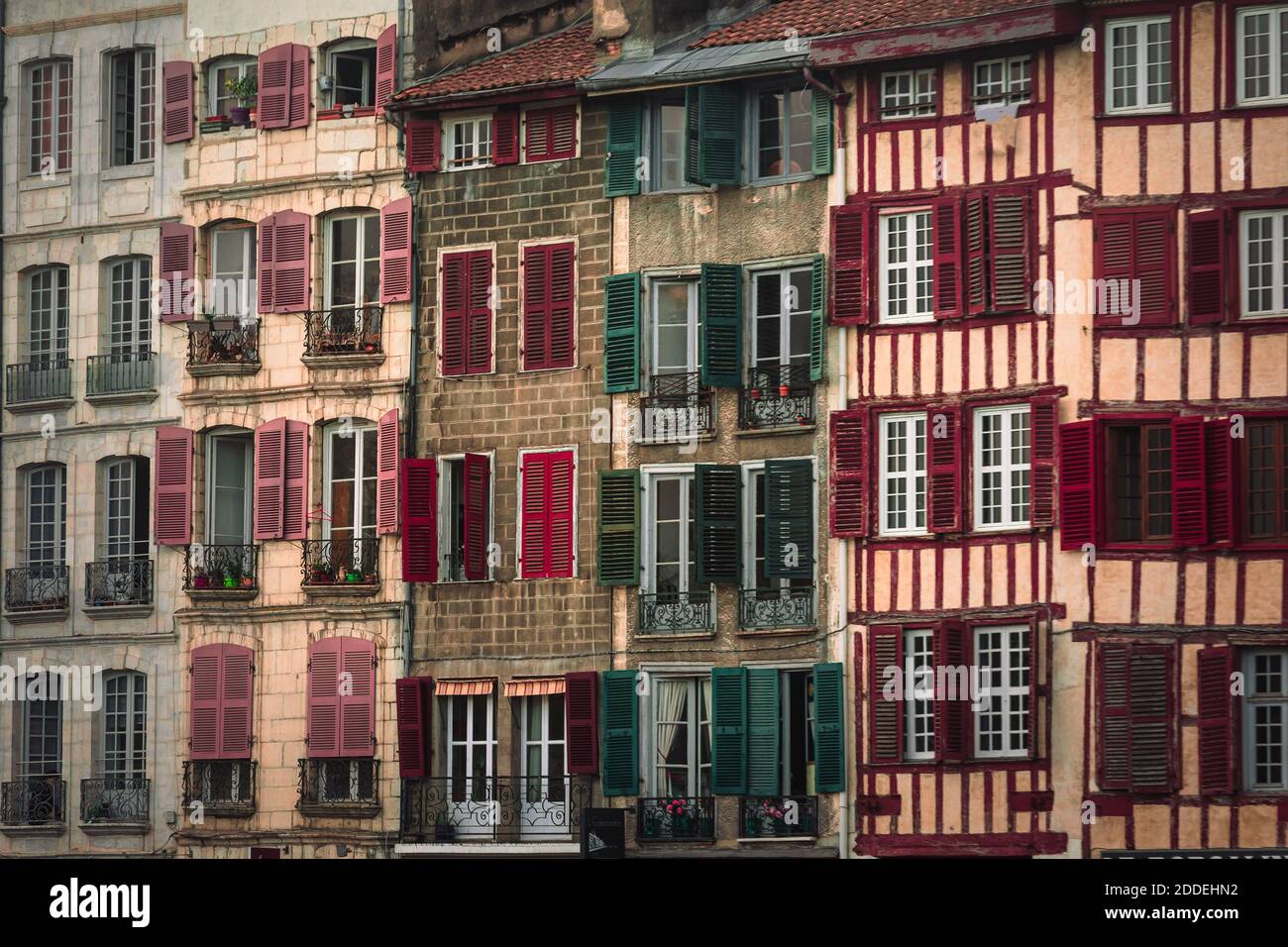 View from Baiona (Bayonne) capital of the North Basque Country Stock ...