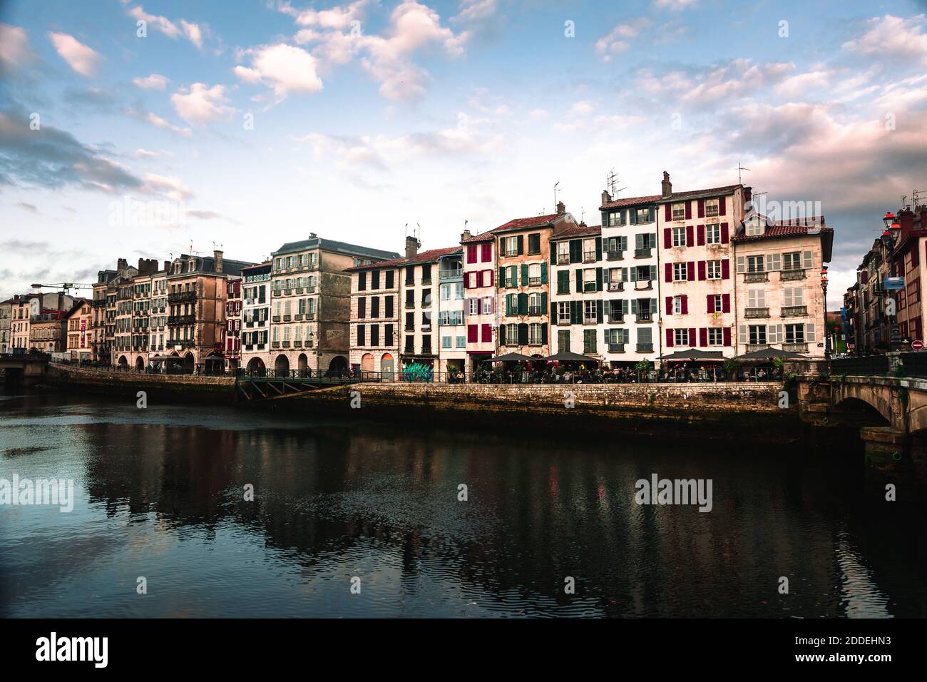 View from Baiona (Bayonne) capital of the North Basque Country Stock ...