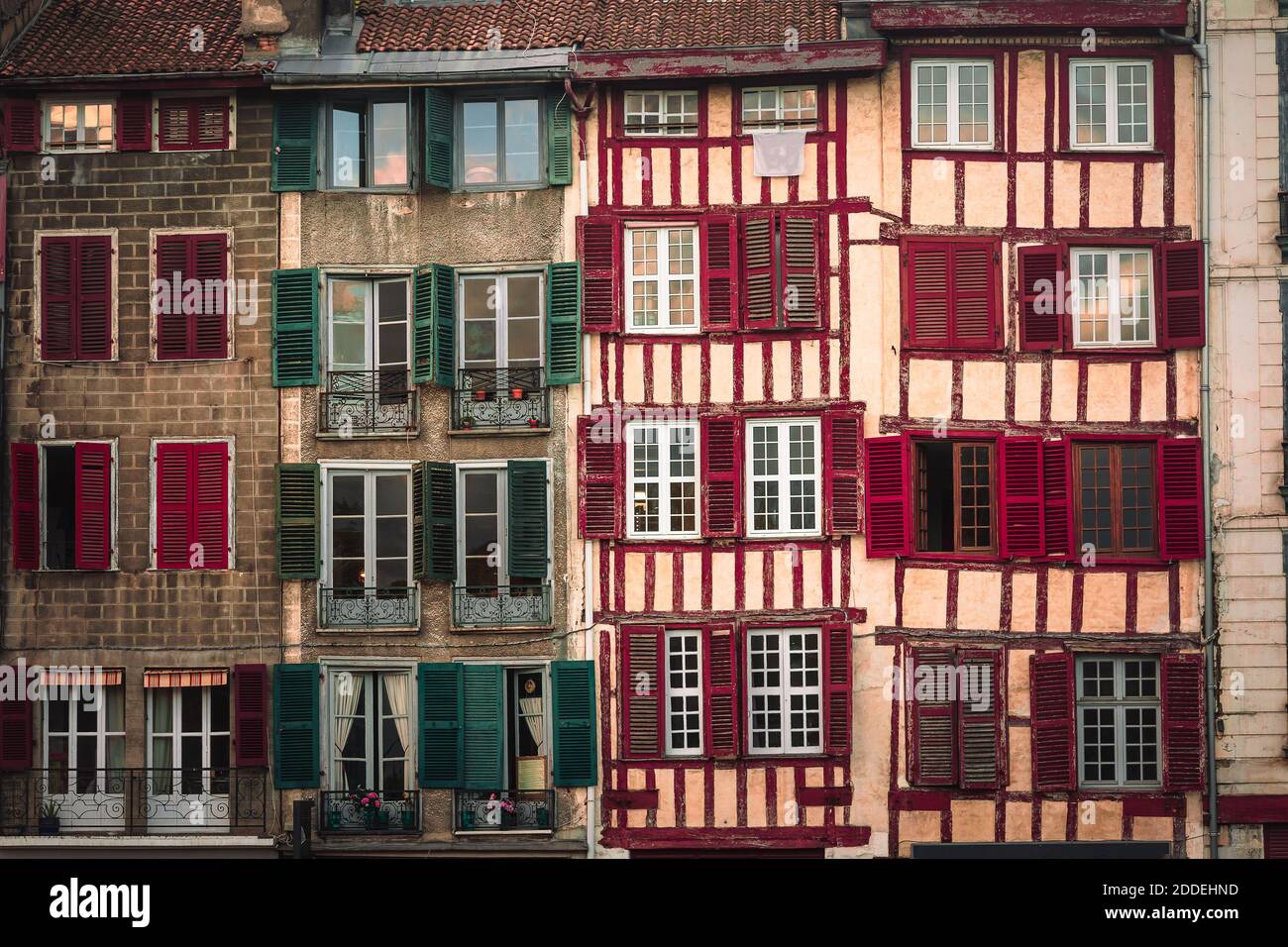 View from Baiona (Bayonne) capital of the North Basque Country Stock ...