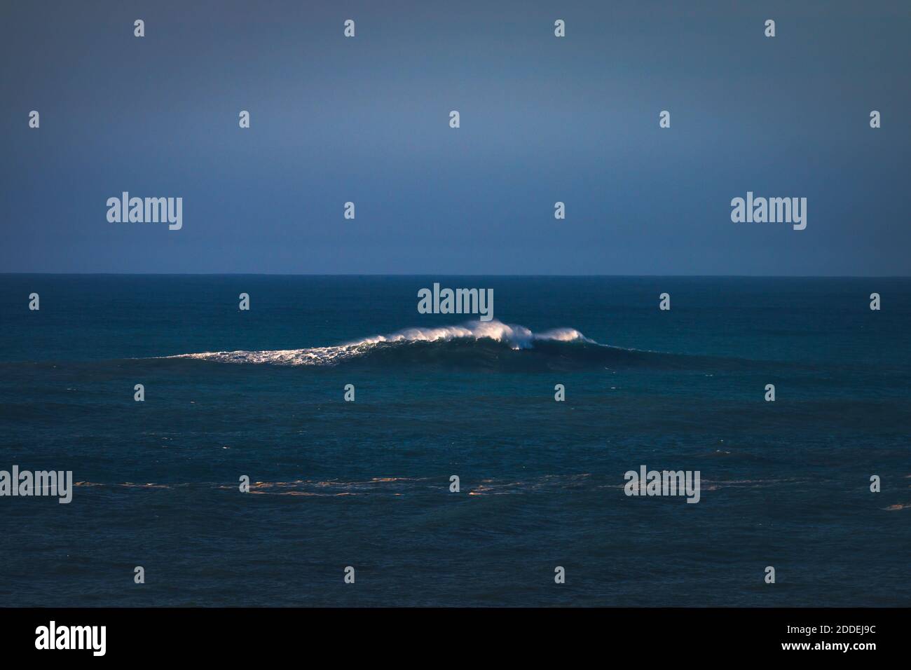 Belharra wave, one the highest of the world appearing at the basque ...