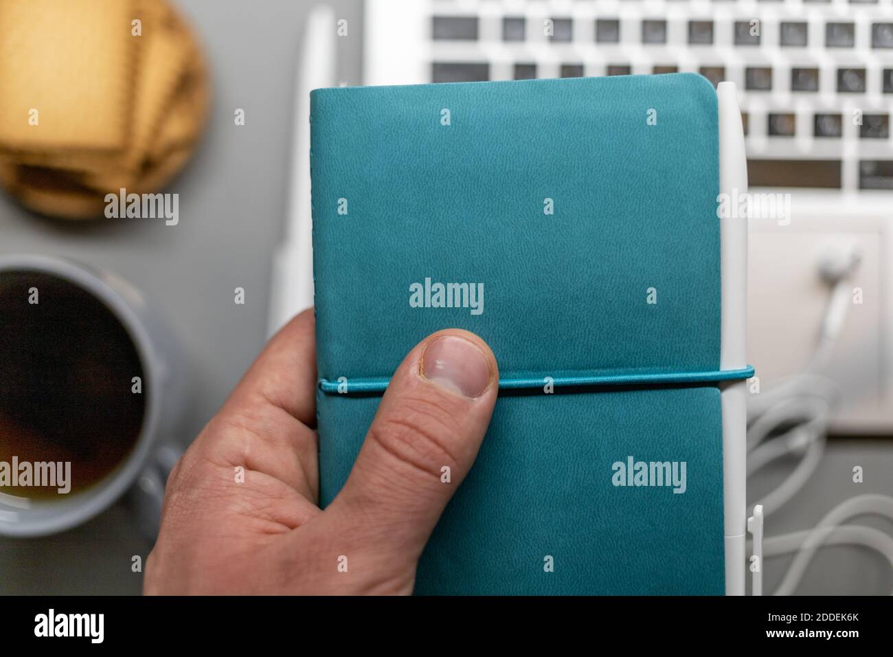 Hand Over Notebook High Resolution Stock Photography and Images - Alamy