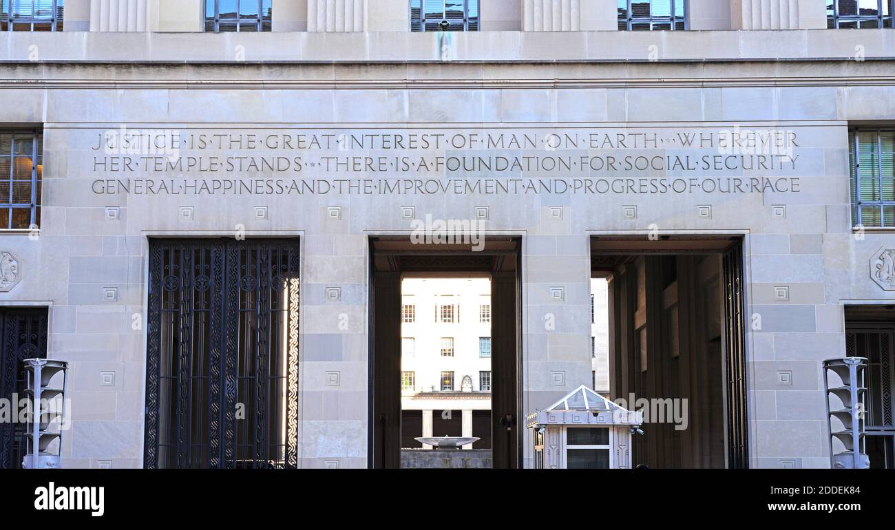 Department of justice building hi-res stock photography and images - Alamy