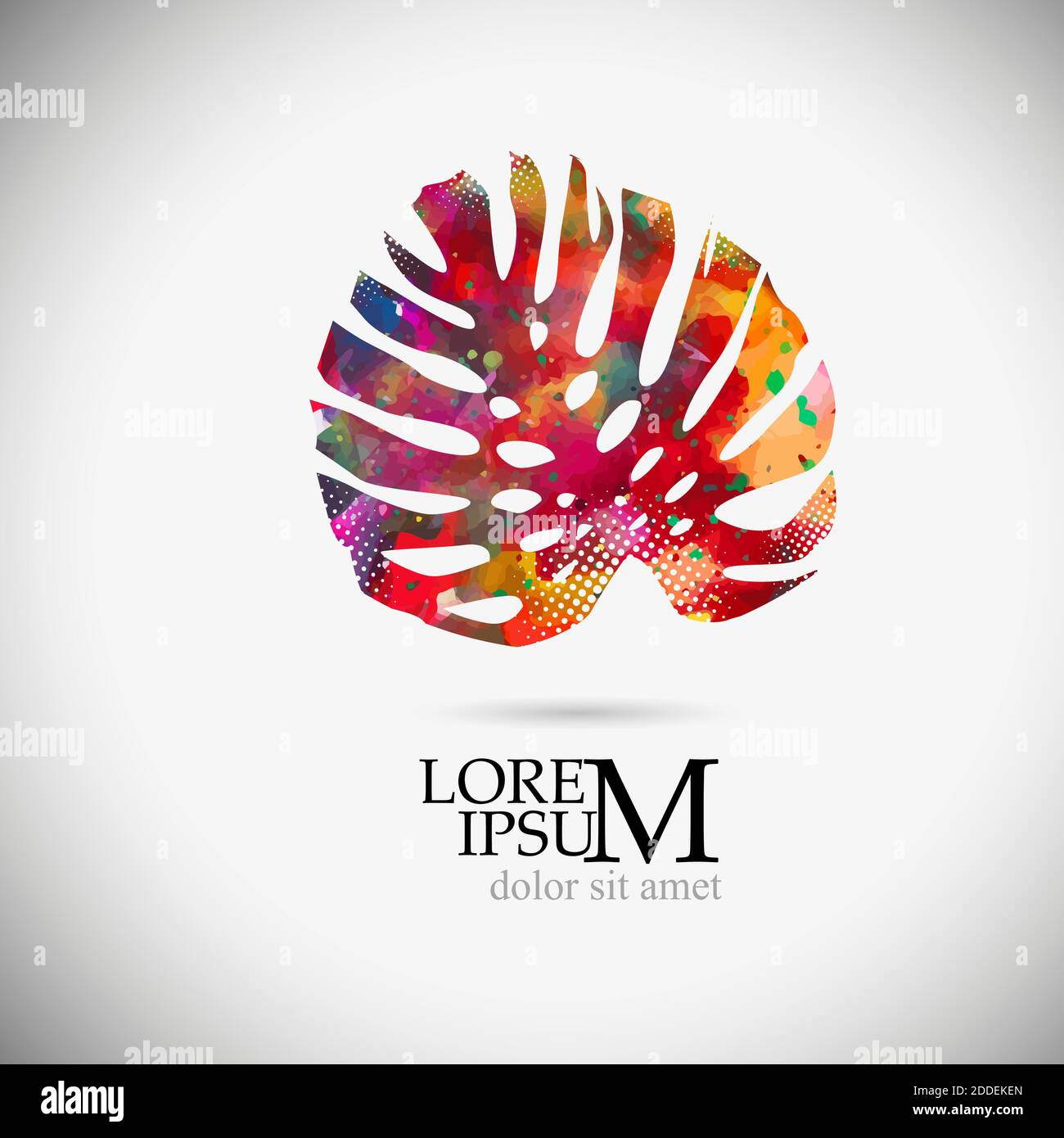 abstract colorful vector palm tree Stock Vector Image & Art - Alamy