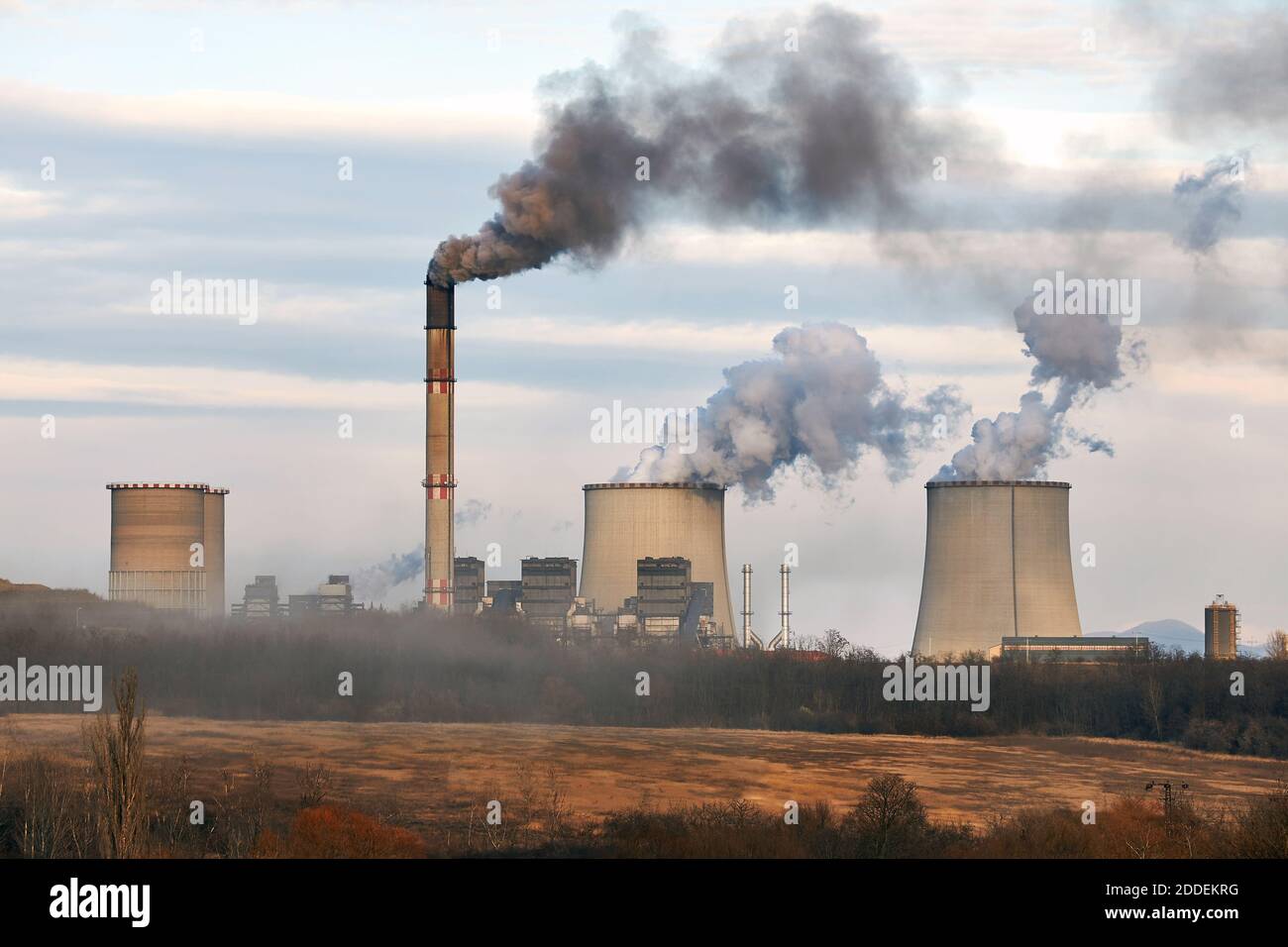 Power Plant Smoke Stock Photo - Alamy
