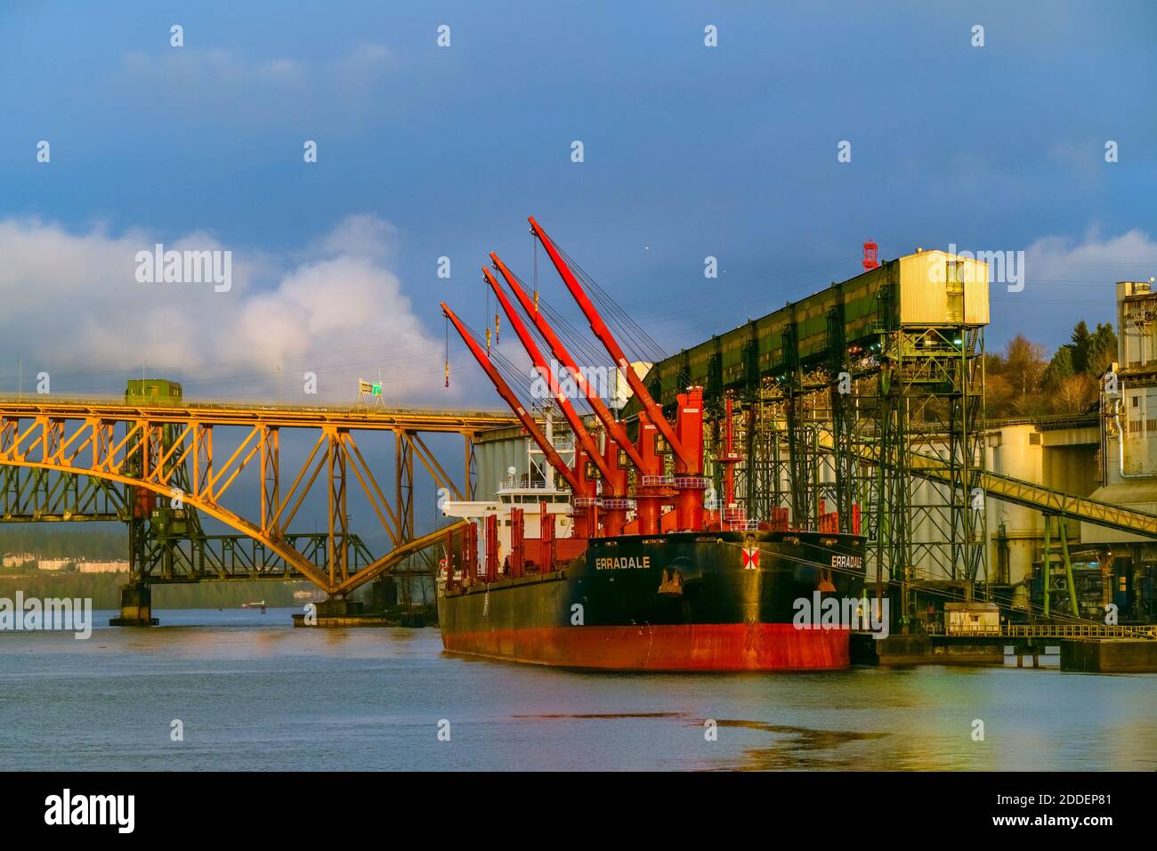 Bulk Carrier Ship Erradale at Viterra Cascadia Grain Terminal, Port of ...