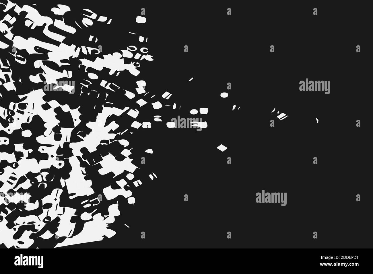 A monochrome abstract image drawn by hand Stock Vector Image & Art - Alamy