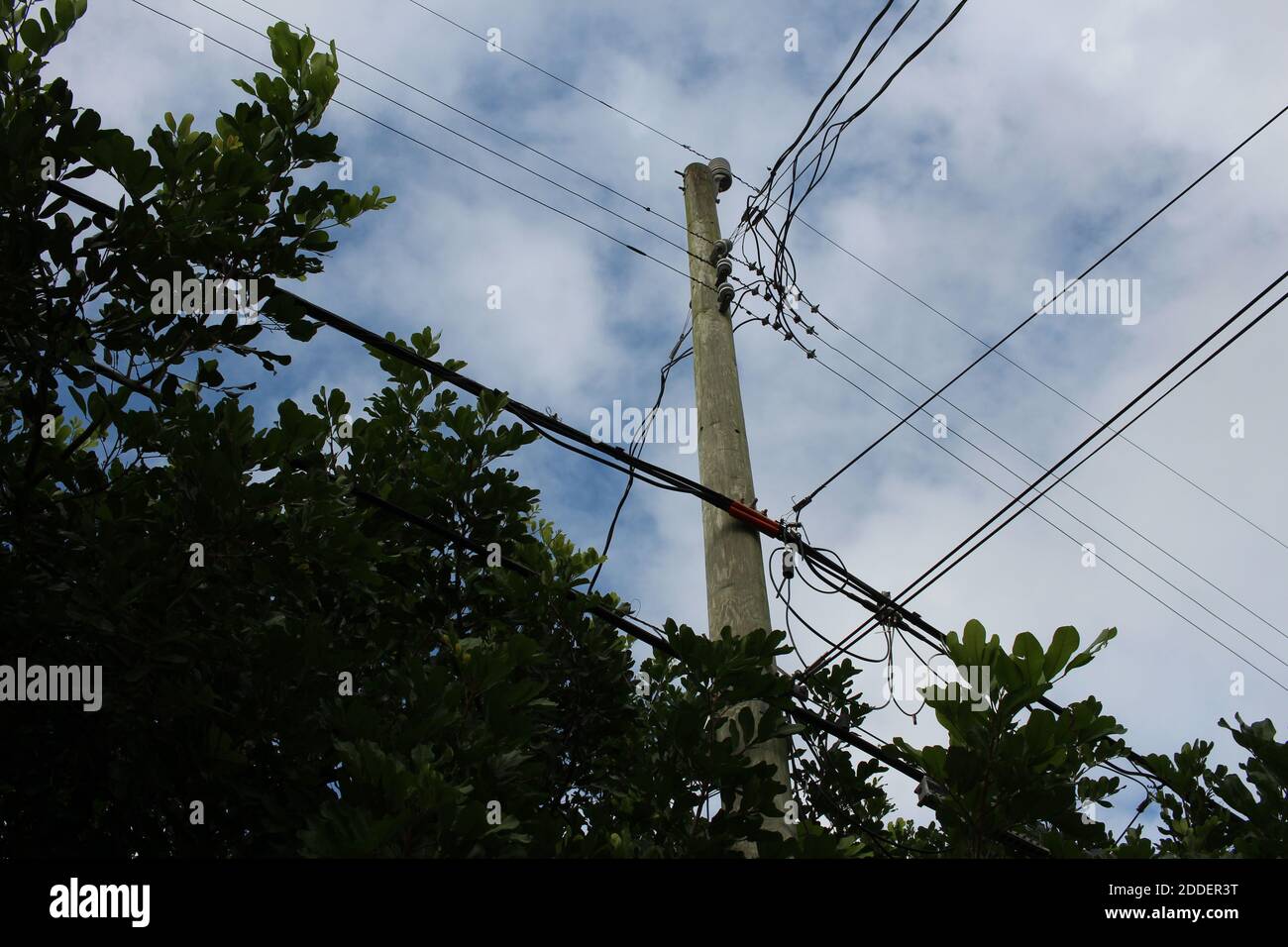 Winter electric power lines hi-res stock photography and images - Alamy