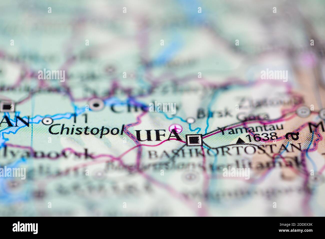 Ufa map hi-res stock photography and images - Alamy