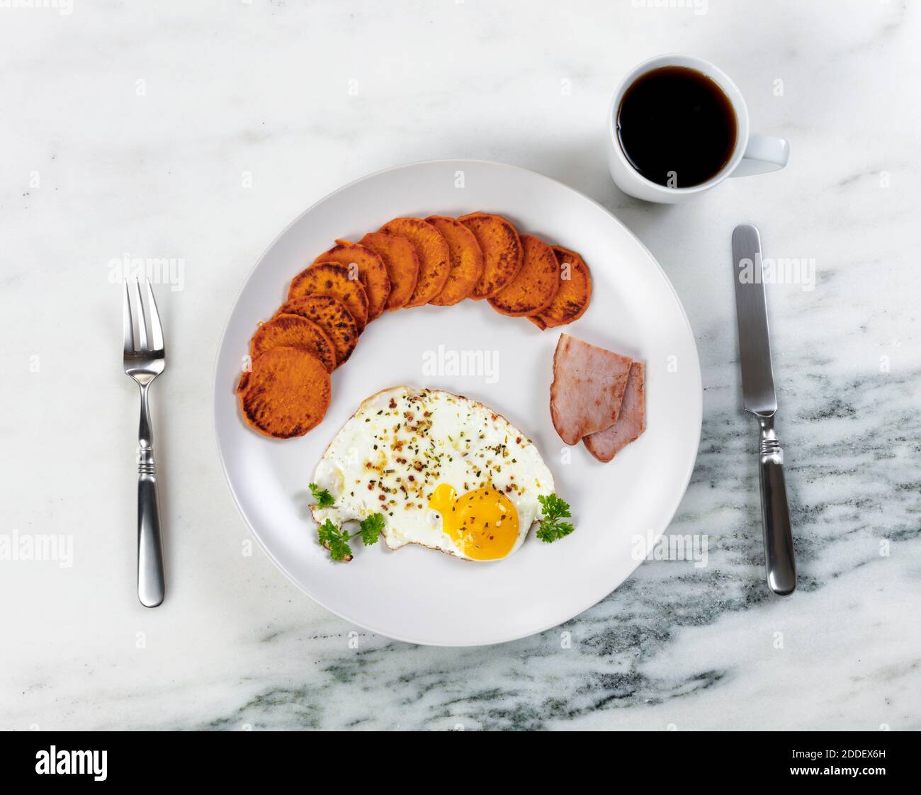 Starting the morning off with a good breakfast in filled frame format ...