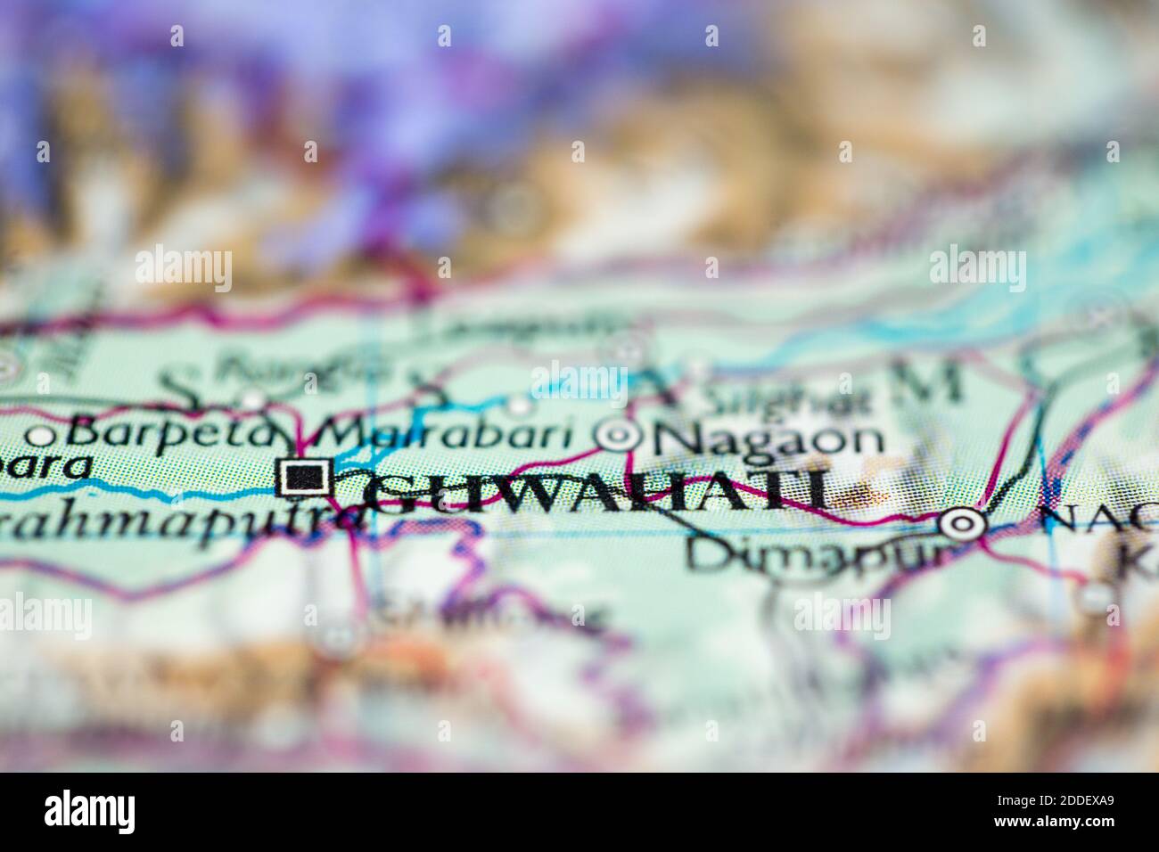 Guwahati map hi-res stock photography and images - Alamy