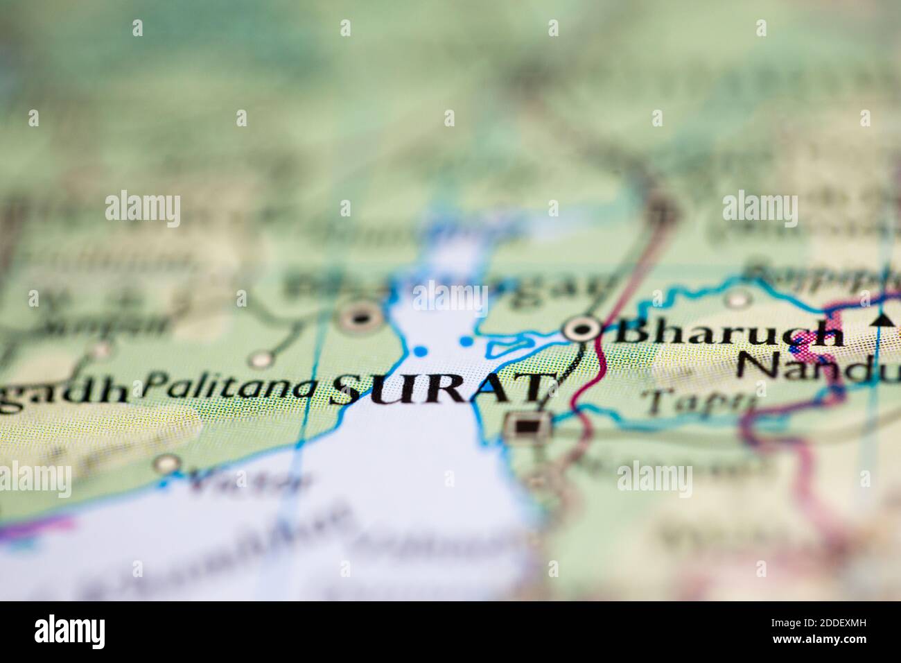 Surat map hi-res stock photography and images - Alamy