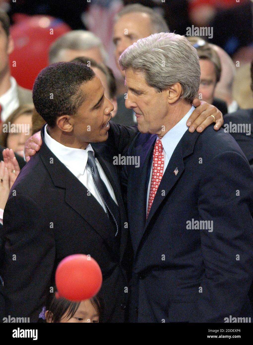 Boston, MA - July 29, 2004 -- Barack Obama and Senator John Kerry on ...