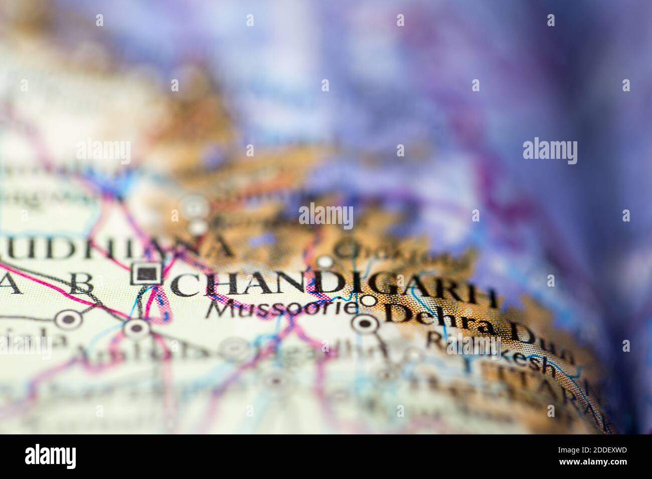 Chandigarh map hi-res stock photography and images - Alamy