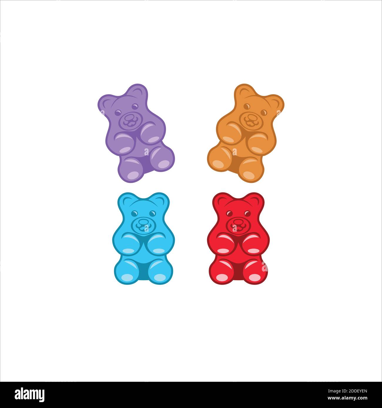 Gummy bear candy design illustration vector eps format , suitable for ...