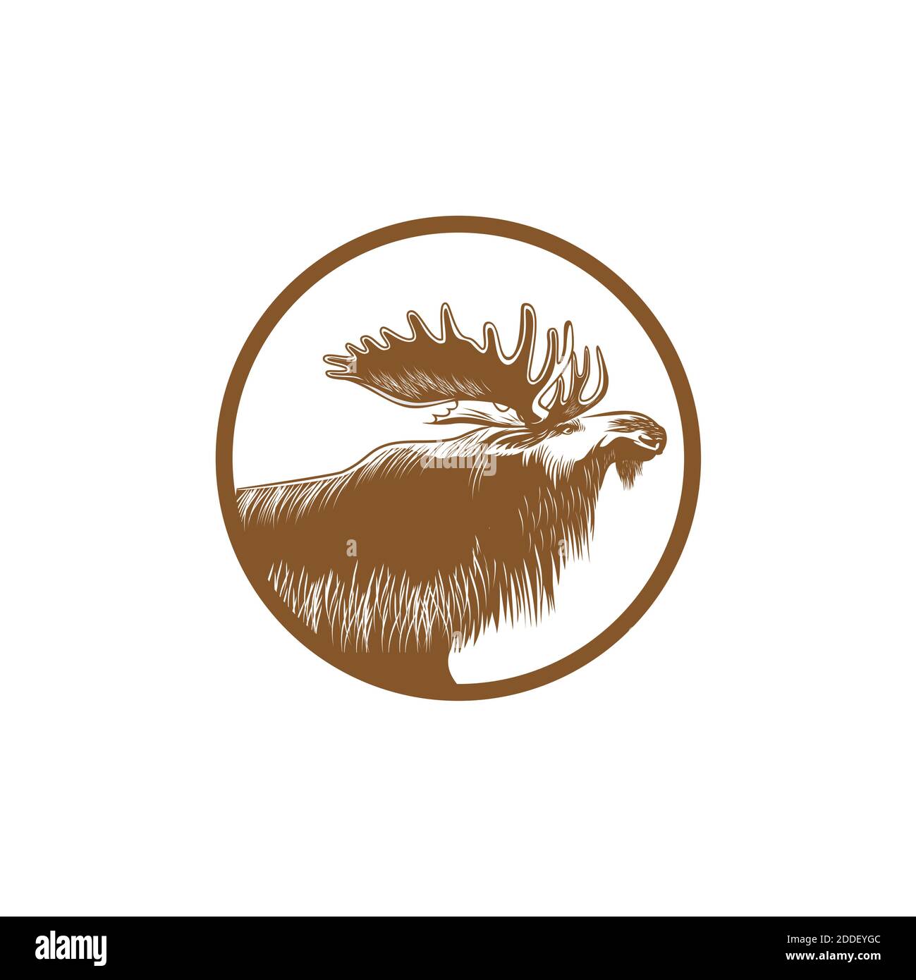 Realistic moose head design illustration vector eps format , suitable ...