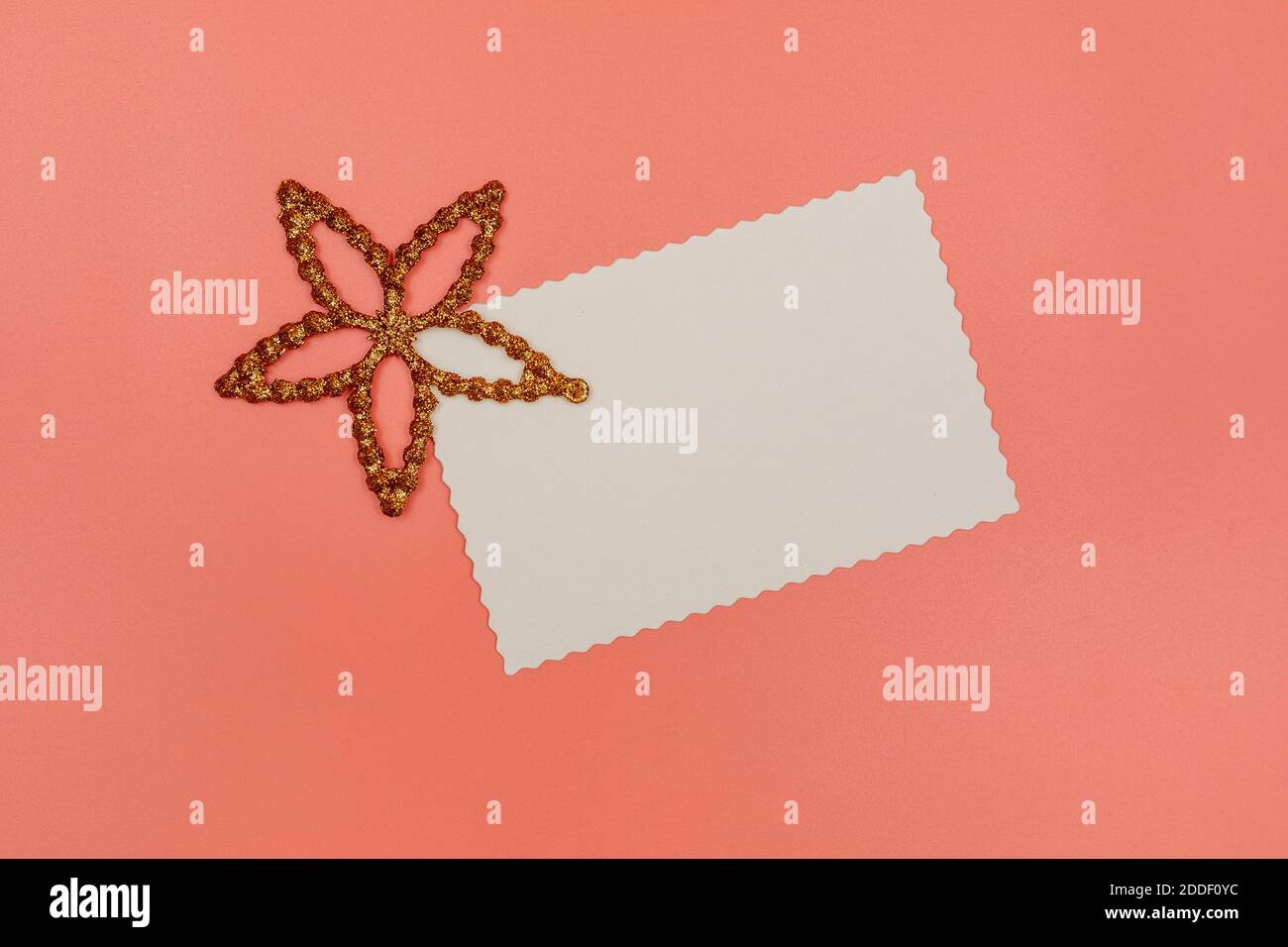 Blank card golden stars christmas hi-res stock photography and images ...