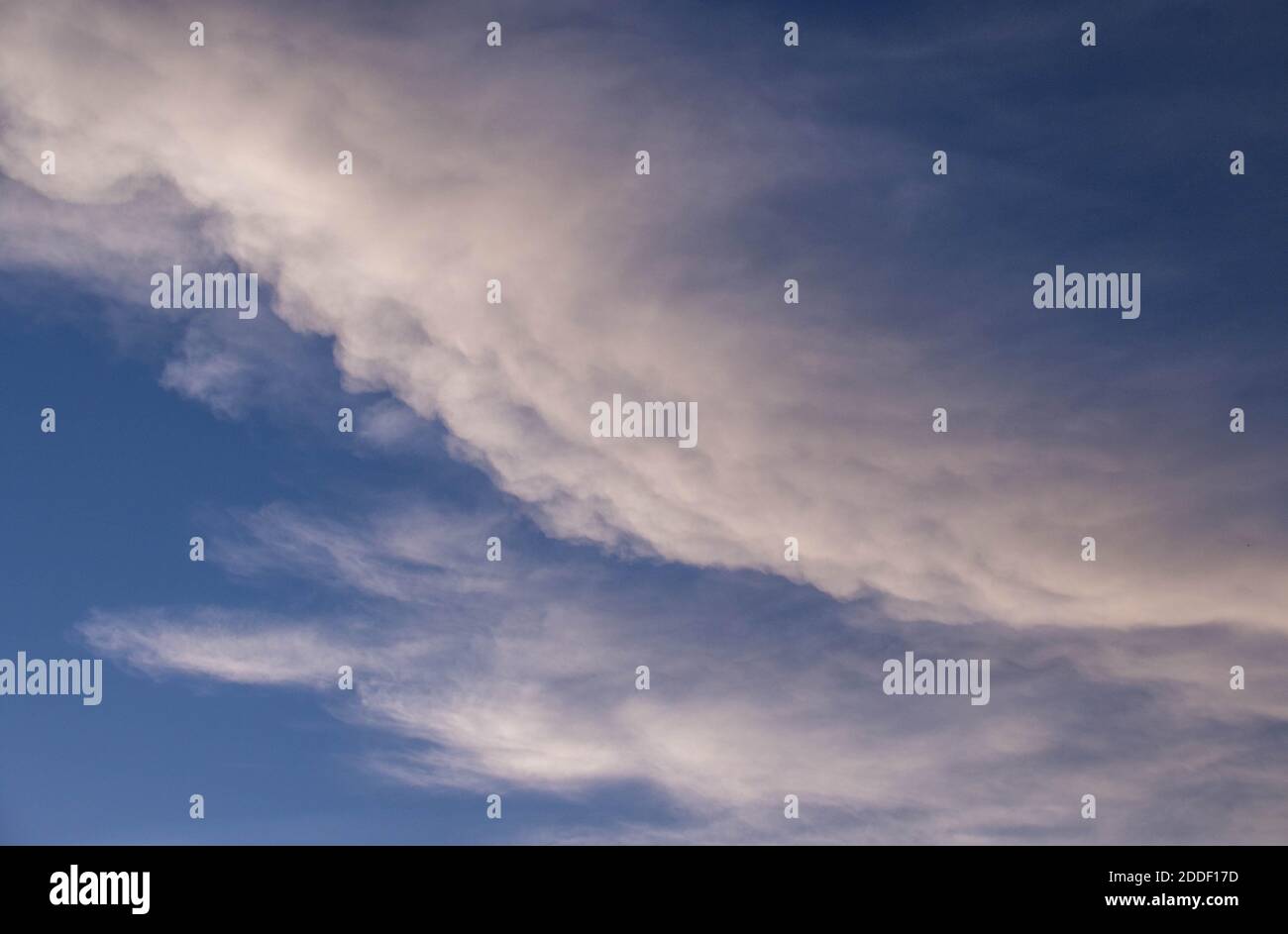 Summer late afternoon cloud formations over Gauteng province in the ...