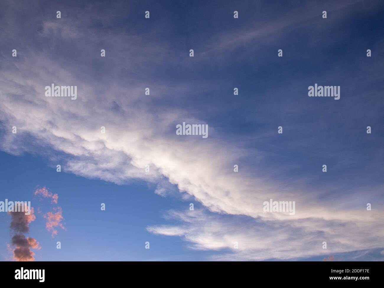Summer late afternoon cloud formations over Gauteng province in the ...