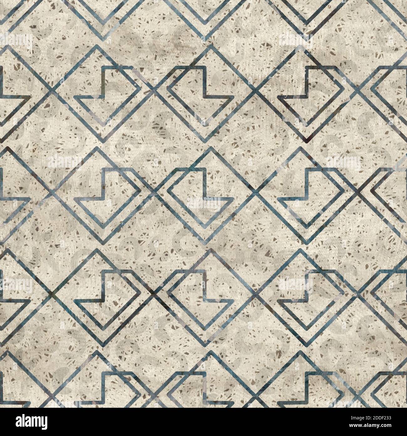 Chic formal grungy geo texture seamless pattern Stock Photo - Alamy