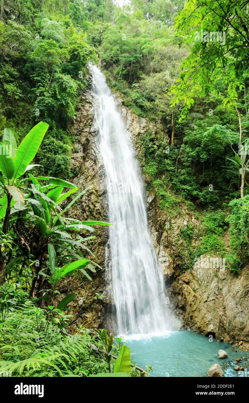 Khun Korn waterfall is beautiful and tall waterfall in Chiang Rai, 70 ...