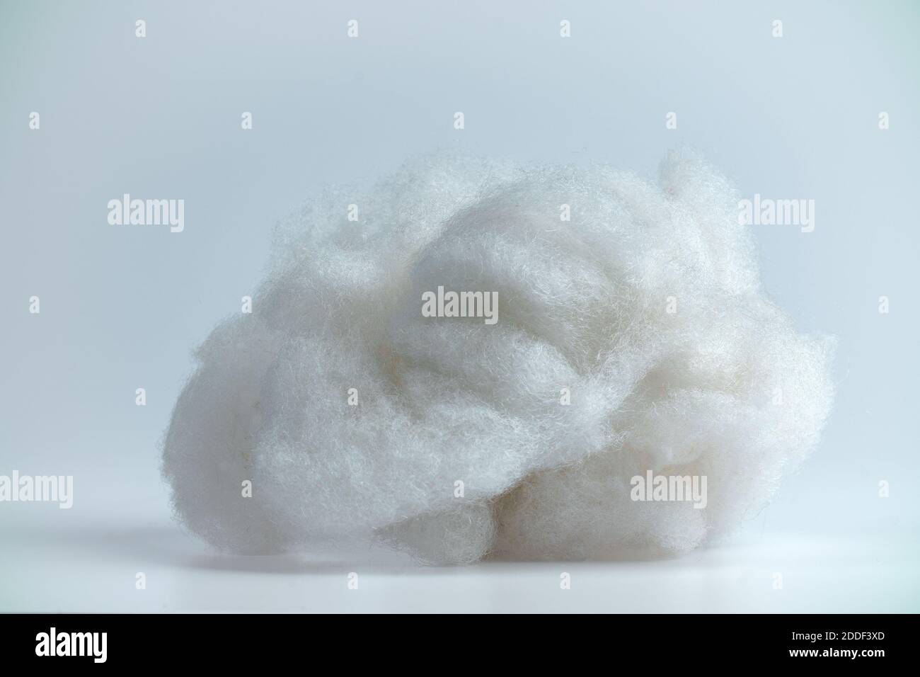 Image of artificial cotton wool on white background Stock Photo - Alamy