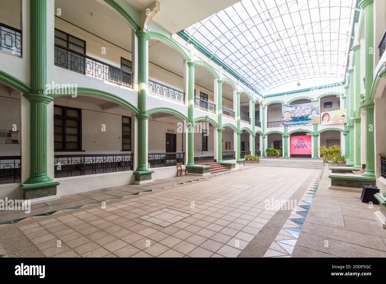 Interior of the Abra Provincial Hall, seat of the local government of ...