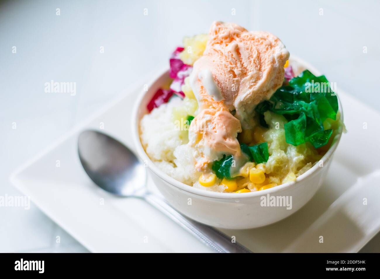 Halohalo dessert at a snack place in Abra, Philippines Stock Photo - Alamy