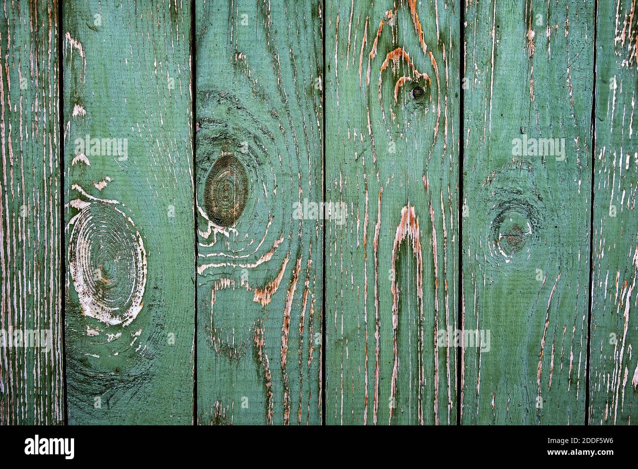 Old Wooden Planks with Weathered Green Paint Stock Photo - Alamy