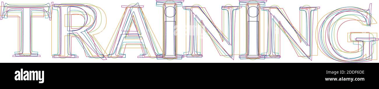 Vector word Training Stock Vector Image & Art - Alamy