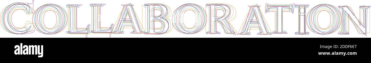 Vector word Collaboration Stock Vector Image & Art - Alamy