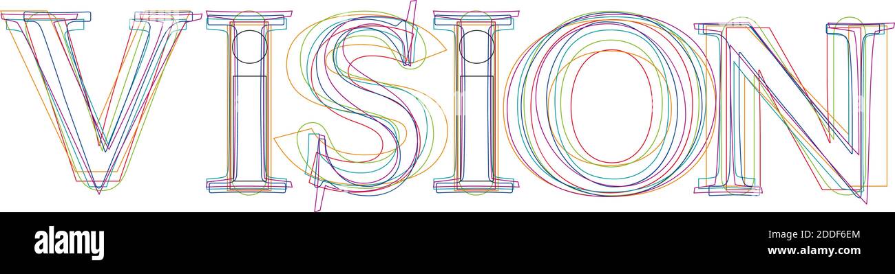 Vector word Vision Stock Vector Image & Art - Alamy