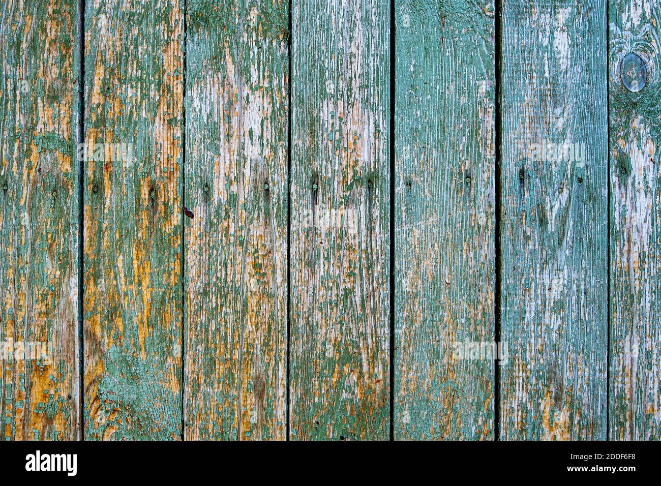 Old Wooden Planks with Weathered Green Paint Stock Photo - Alamy